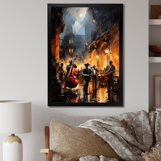 Designart "Jazz Harlem Renaissance IV" African American Art Framed ...