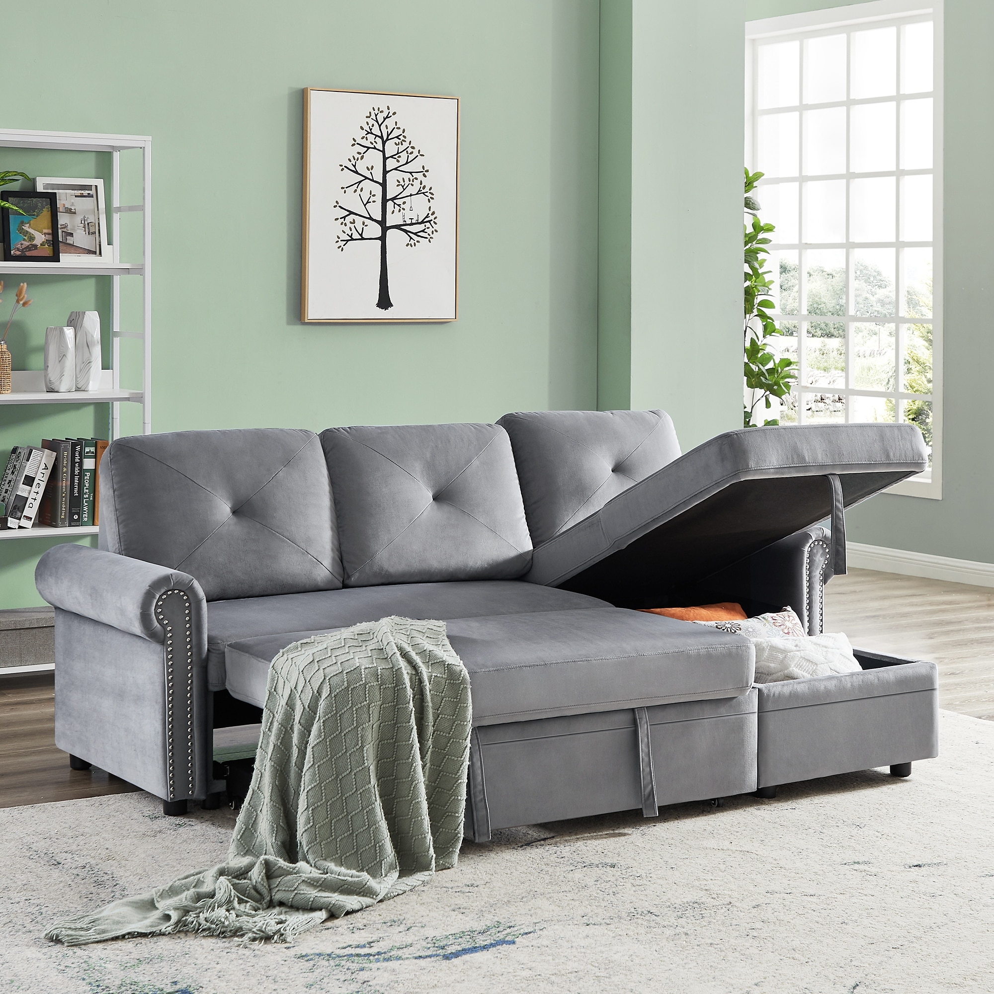 three set sofa bed