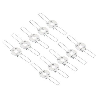 Lampshade Spring Clip Fixing Light Shade Adapter 2 Forks Silver Tone ...