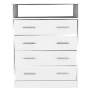 Simple Design Dresser 4-Drawer Particle Board - Bed Bath & Beyond ...