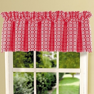 Borrego Red Valance - Bed Bath & Beyond - 35679874
