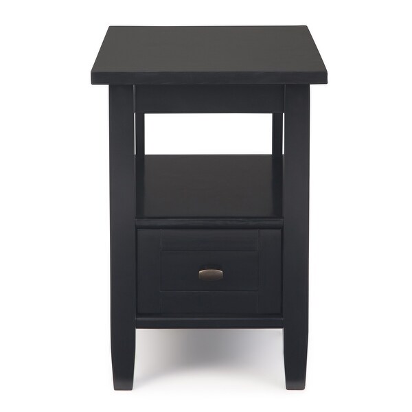 WYNDENHALL Norfolk SOLID WOOD 14 inch Wide Rectangle Transitional Narrow Side Table 14 Inches wide On Sale Bed Bath Beyond 26410086