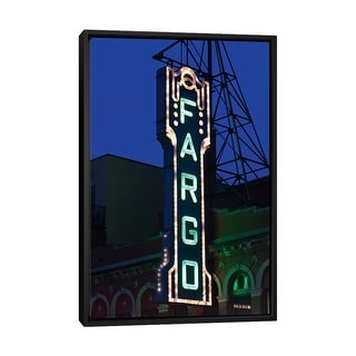 iCanvas "Neon Sign, Fargo Theatre, Fargo, Cass County, North Dakota ...