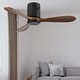42 in. Flush Mount Ceiling Fan No Light,Quiet Reversible DC Motor,Solid ...