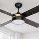 Moasis 52-inch 4-Blade Ceiling Fan with LED Light and Remote Control ...