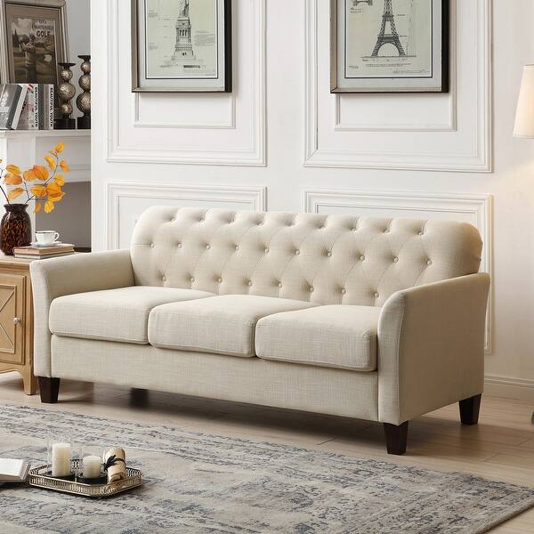 Fabiana Living Room Sofa with Rubber Wood Legs - Bed Bath & Beyond ...
