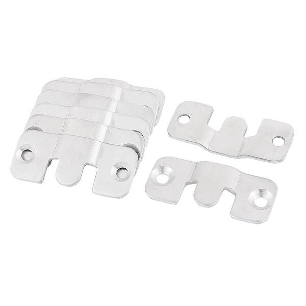 Furniture Photo Frame Interlock Bracket Connector Hook 8 Pcs - Silver ...