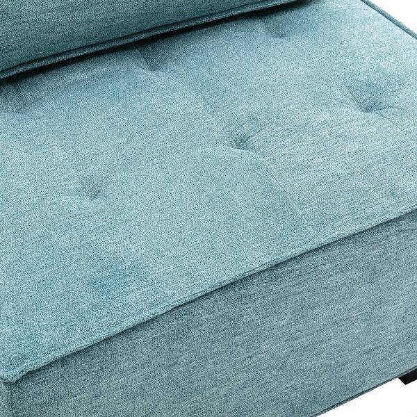 Modern Leisure Barrel Chair Living Room Ottoman Polyester Fabric Padded Seat Lazy Chair with ...