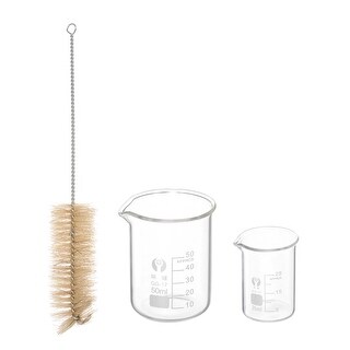 25ml 50ml Low Form Glass Beaker with Brush, 3.3 Glass Graduated ...