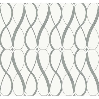Fontaine, Graceful Geo 26.9' L X 27" W, Wallpaper Roll - Bed Bath ...