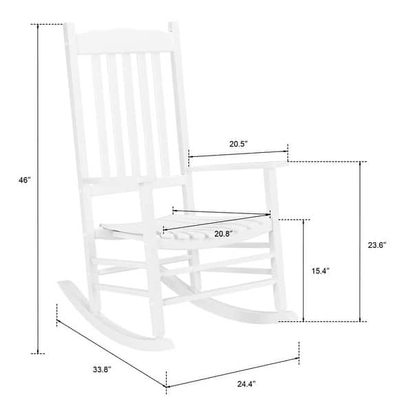 Patio Porch Solid Wood Rocker Chair - Bed Bath & Beyond - 33971743