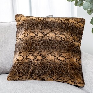 Fuax Snake Skin Printed Pillow - Bed Bath & Beyond - 32017380