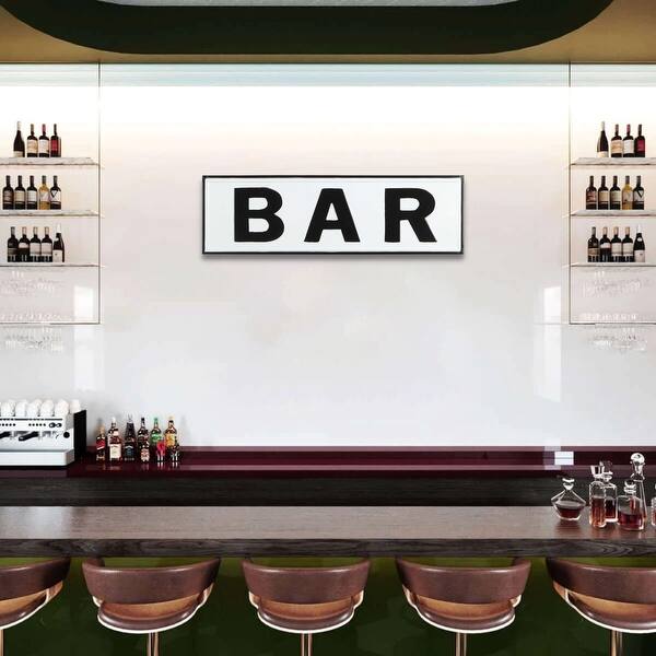 White Metal Bar Wall Sign - Bed Bath & Beyond - 36272326