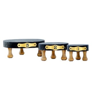 VIP Wood 7 in. Black Numbered Risers Set of 3 - Bed Bath & Beyond ...