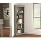Inval 71-inch 5 Shelf Engineered Wood Corner Bookcase - Bed Bath ...