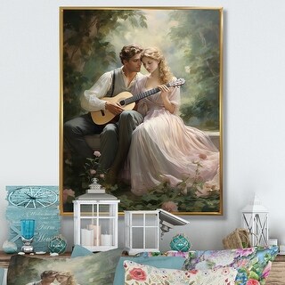 Designart "Romantic Couple Landscape Serene II" Romantic Landscape ...