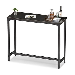 ODK 47 Inch Rectangular Modern Bar Height Pub Dining Table w/ Metal ...