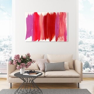 Oliver Gal 'Mare Rubrum' Abstract Wall Art Canvas Print Paint - Red ...