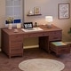 60in Wooden Executive Desk with 5 Drawers Office Desk Computer Table ...