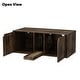 Dual-Compartment Cat Litter Box Enclosure Multi-Functional Furniture ...