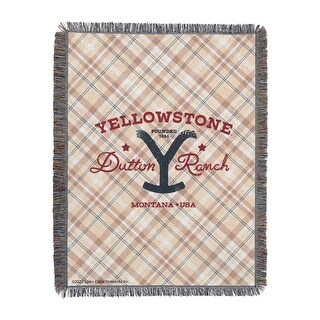 Yellowstone Bozeman Plaid Woven Tapestry Throw Blanket - Bed Bath ...