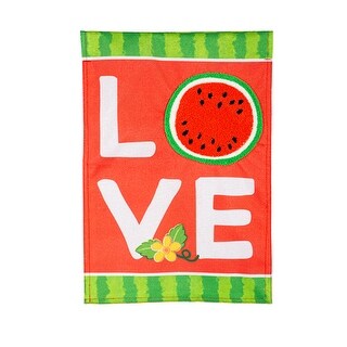Watermelon Love Burlap House Flag - Bed Bath & Beyond - 40411489