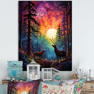 Designart "Aurora Borealis Dancing Lights I" Aurora Borealis Wall Decor ...