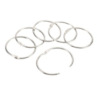 Loose Leaf Rings Binder Ring Stainless Steel, Silver 12pcs - Bed Bath ...