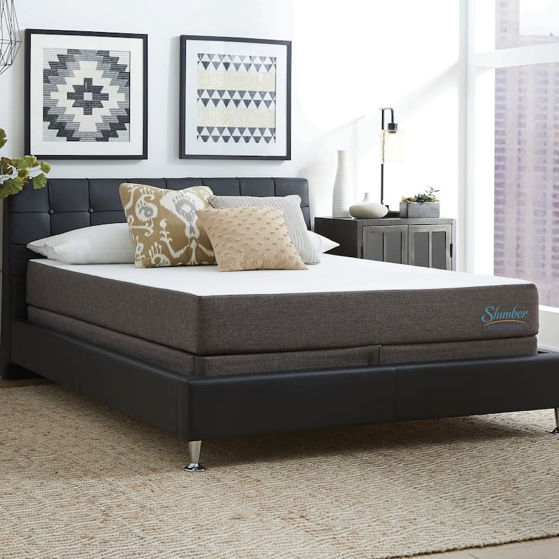 Slumber Solutions Essentials 10-inch Gel Memory Foam Mattress Set ...