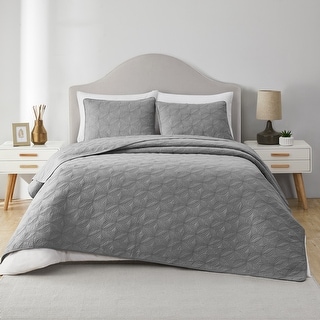 VCNY Home Circle Textured Cotton Quilt Set - Bed Bath & Beyond - 38911980