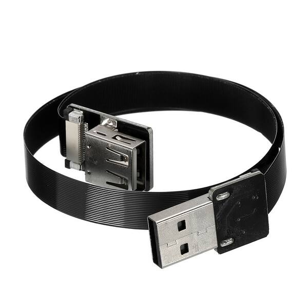 FPV FFC Cable 20 Pins 0.5mm 300mm for HD 4K W Straight USB Male to USB ...