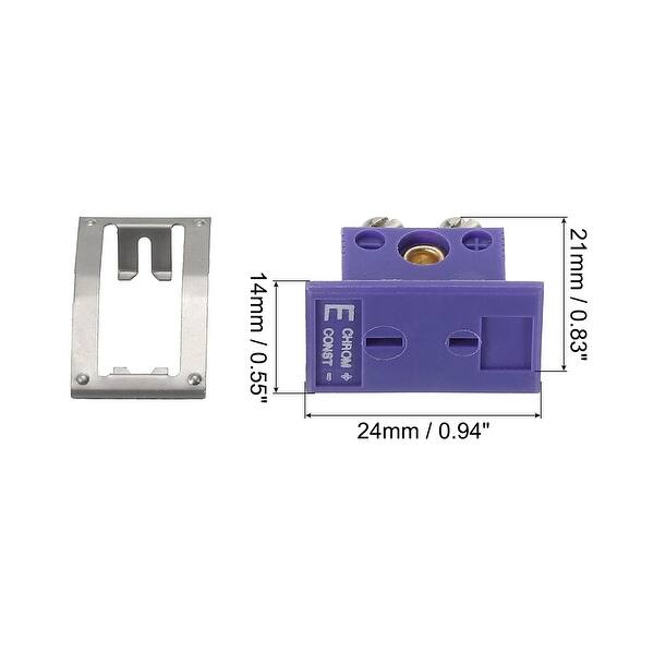 E Type Panel Mount Thermocouple Female Mini Socket for Connectors Male ...