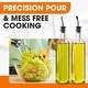 Cheer Collection 2 Pack Glass Olive Oil Dispenser Set with Funnel ...