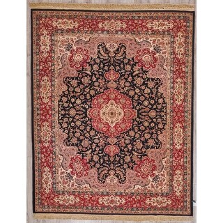 EXQUISITE RUGS ONE-OF-A-KIND Super Fine Tabriz Wool and Silk Hand ...
