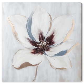 Alabaster Flower Canvas Elegant Floral Art by Art Remedy - Bed Bath ...