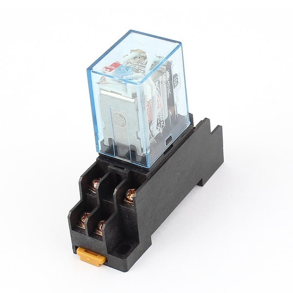 AC 200/220V Coil Voltage 35mm DIN Rail Mount Electromagnetic Relay w ...
