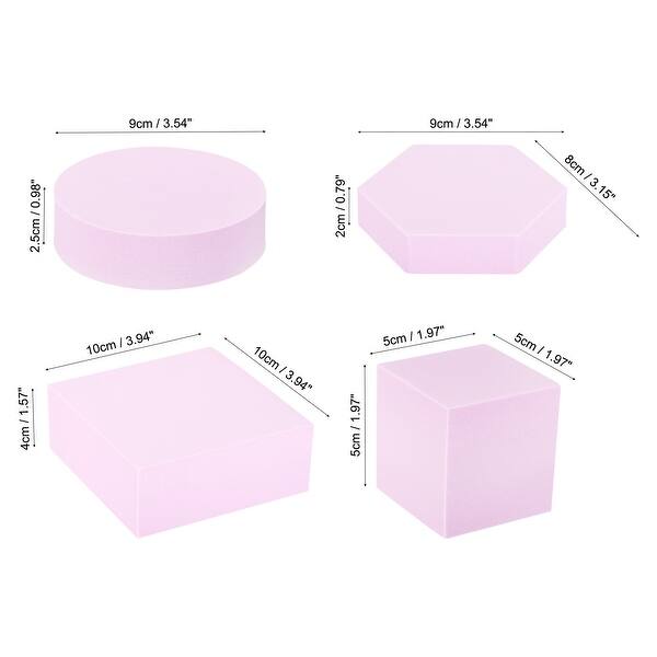 Photography Props Set, Hard Foam Square Round Hexagon Photo Props - Bed Bath & Beyond - 36760341