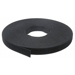 Velcro Brand Hook-and-Loop Cable Tie Roll,75 ft,Black 189590 - 1 Each ...