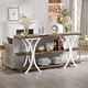 70.8 Inch Narrow Console Table with 3 Tier Shelves - Bed Bath & Beyond ...