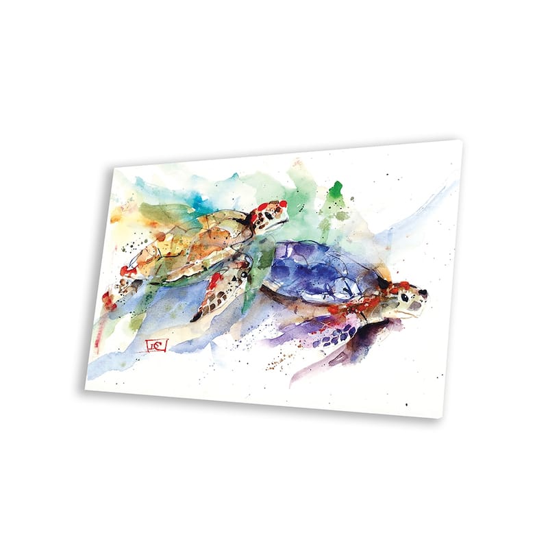 Sea Turtles Print On Acrylic Glass by Dean Crouser - Overstock - 37545533