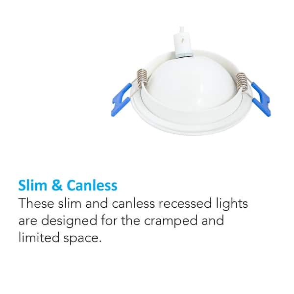 MW Lighting 4 Inch Canless 5CCT LED Flood Floating Gimbal Downlight - 4 ...