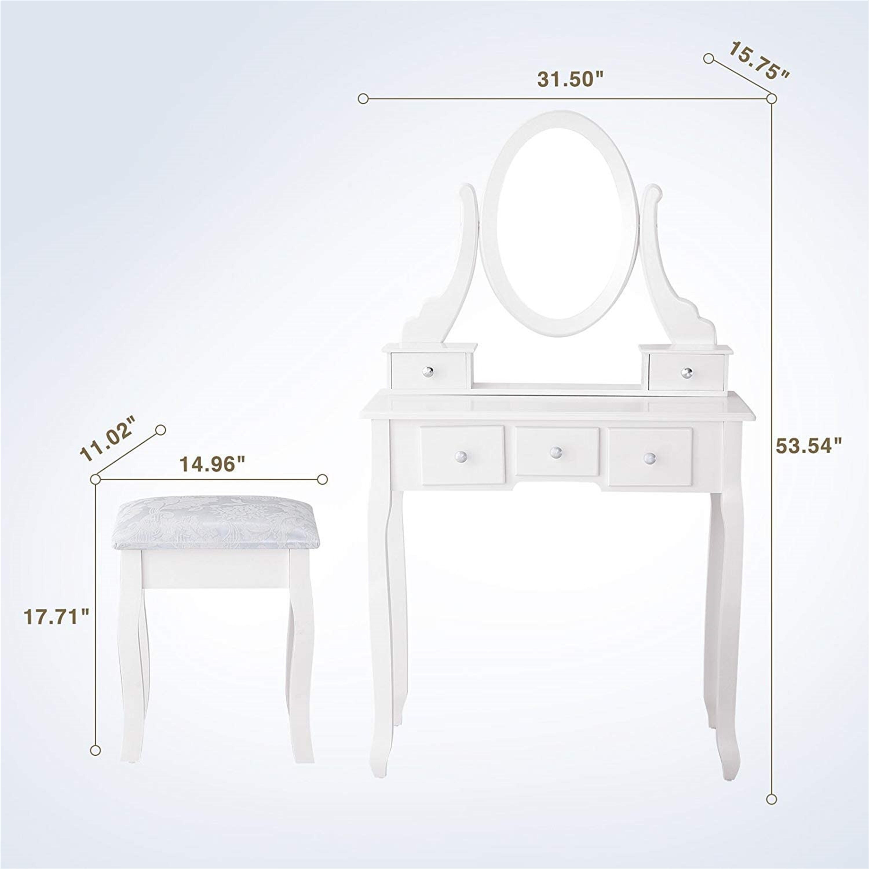 Mecor white dressing table store