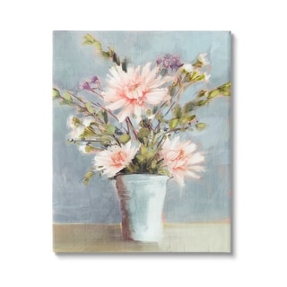 Stupell Flower Bouquet Pink Blooms Canvas Wall Art by Nina Blue - Bed ...