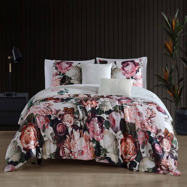 Bebejan Garden Bouquet 100% Cotton 5-Piece Reversible Comforter Set ...