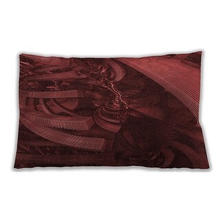 Ahgly Company Patterned Indoor-Outdoor Chilli Pepper Red Lumbar Throw ...