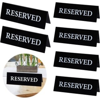 6pcs Reserved Table Signs Wedding Acrylic Clear Reserved Holder Table ...