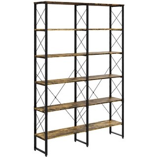 Lndustrial Style Floor-to-Ceiling High Bookshelf 5-Layer Bookshelf ...