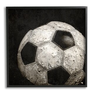 Stupell Soccer Ball Photography Framed Giclee Art Design by Kim Allen ...