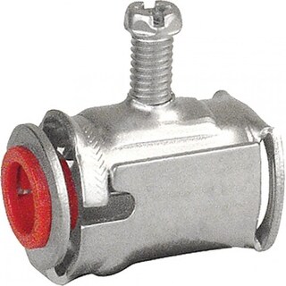 5 Pcs, 1/2 in. Fast Lock Connector with Insulated Throat - Silver - Bed ...