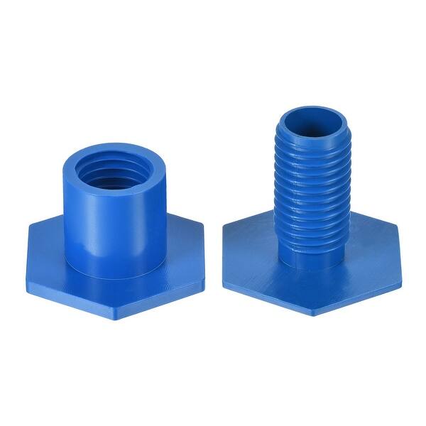 PVC Pipe End Cap Fitting 15mm Male Thread Hex Cap for Water Tank Drain ...